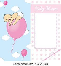 Child Sleeping On Top Balloon Baby Stock Vector (Royalty Free ...