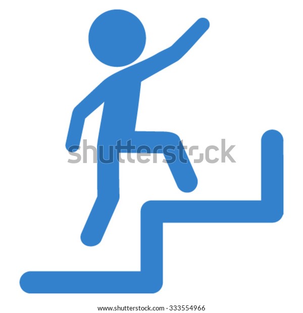 Child Steps Upstairs Vector Icon Style Stock Vector (Royalty Free ...
