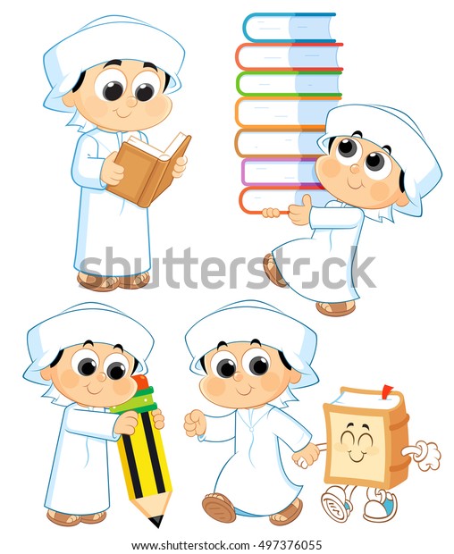Child United Arab Emirates Uae Stock Vector (Royalty Free) 497376055