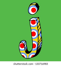 Childlike Crazy Abc Hand Drawn Letter Stock Vector (Royalty Free ...