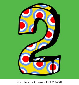 Childlike Crazy Abc Hand Drawn Number: เวกเตอร์สต็อก (ปลอดค่าลิขสิทธิ์ ...