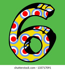 Childlike Crazy Abc Hand Drawn Number Stock Vector (Royalty Free ...