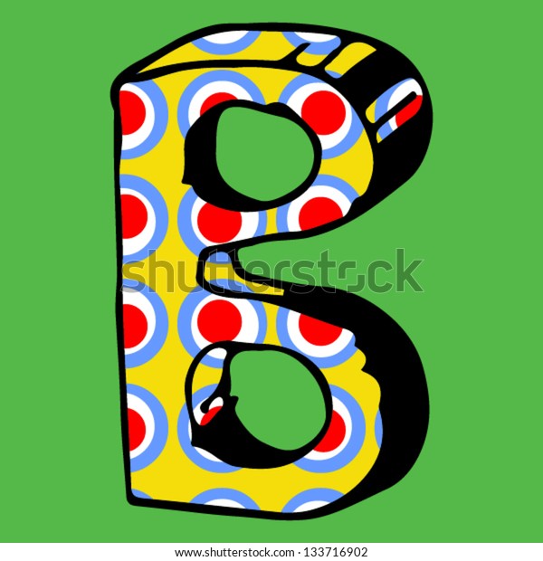 Childlike Crazy Abc Hand Drawn Letter Stock Vector (Royalty Free ...