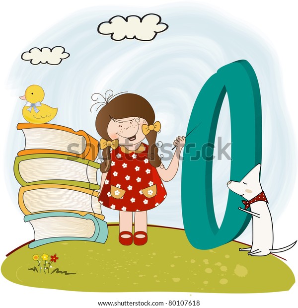Children Alphabet Letters Stock Vector (Royalty Free) 80107618 ...