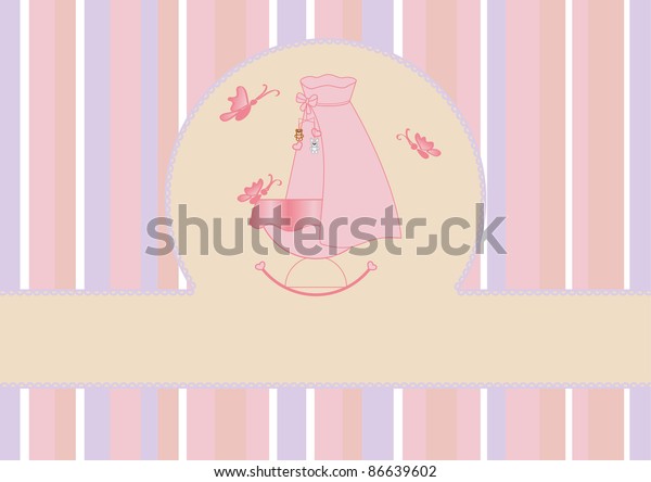 Children Background Message Girl Stock Vector (Royalty Free) 86639602 ...