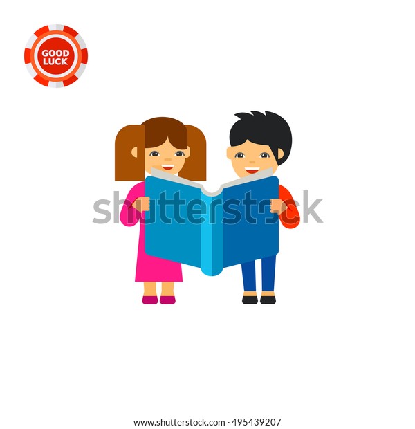 Children Book Icon Stock Vector (Royalty Free) 495439207 | Shutterstock