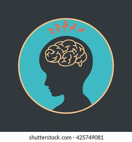Children Brain Logo Vector Stock Vector (Royalty Free) 425749081