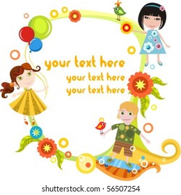 Children Card Stock Vector (Royalty Free) 56507254 | Shutterstock