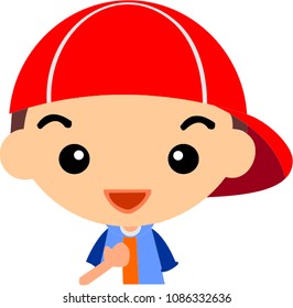 Children Cartoon Logo Design Stock Vector (Royalty Free) 1086332639 ...