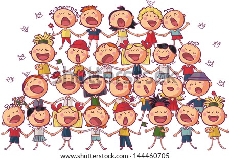 Children Singing Clipart | Free download on ClipArtMag