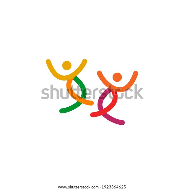 Children Community Logo Design Vector Template Stock Vector (Royalty ...