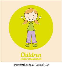 Children Design Vector Illustration Stock Vector (Royalty Free ...