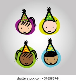 Children Drawing Design Stock Vector (Royalty Free) 376595944 ...