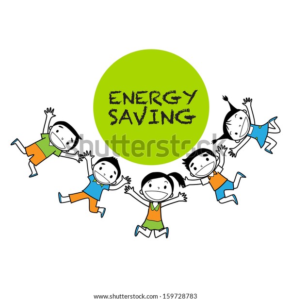 Children Energy Saving: เวกเตอร์สต็อก (ปลอดค่าลิขสิทธิ์) 159728783 ...