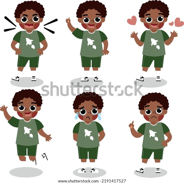 Children Expression Preschool Worksheet Student Presentation Stock ...