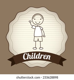Children Graphic Design Vector Illustration Stock Vector (Royalty Free ...