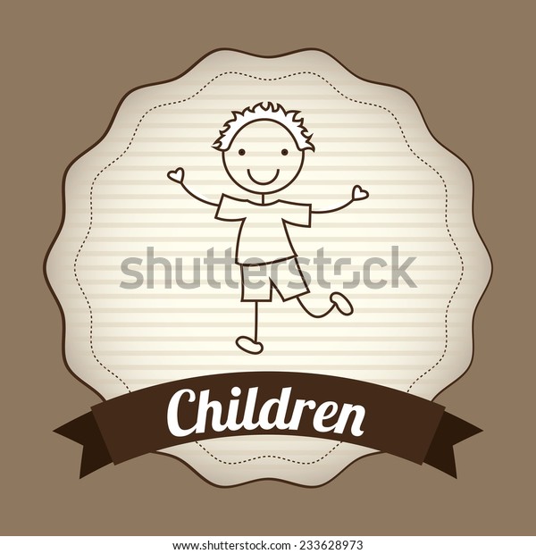 Children Graphic Design Vector Illustration Stock Vector (Royalty Free ...