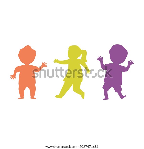 Children Icon Set Design Template Illustration Stock Vector (Royalty ...