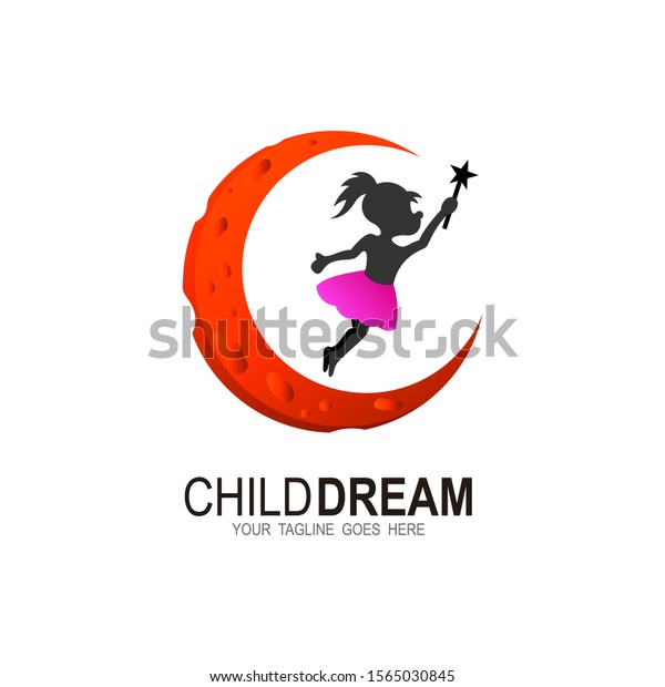 Children Logo Children Stars Logo Design: vector de stock (libre de ...