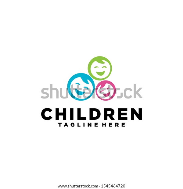 Children Logo Template Vector Kids Logo Stock Vector (Royalty Free ...