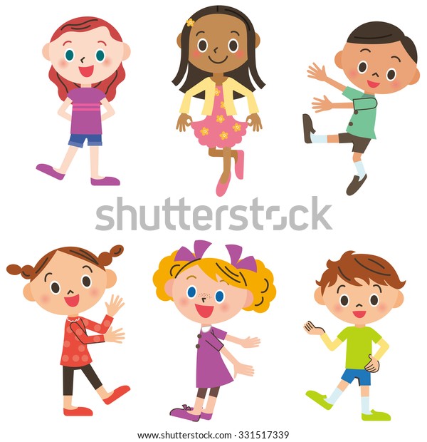Children Meeting Stock Vector (Royalty Free) 331517339 | Shutterstock
