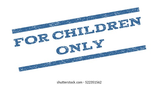 Children Only Watermark Stamp Text Caption: vector de stock (libre de ...