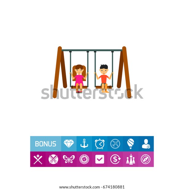 Children Park Icon Stock Vector (Royalty Free) 674180881 | Shutterstock