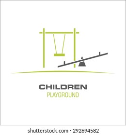 Children Playground Sign Stock Vector (Royalty Free) 292694582