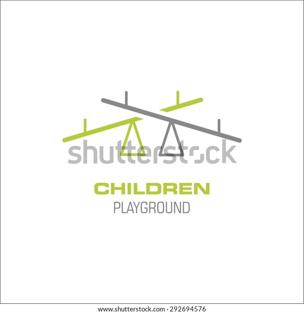 Children Playground Sign Stock Vector (Royalty Free) 292694576 ...
