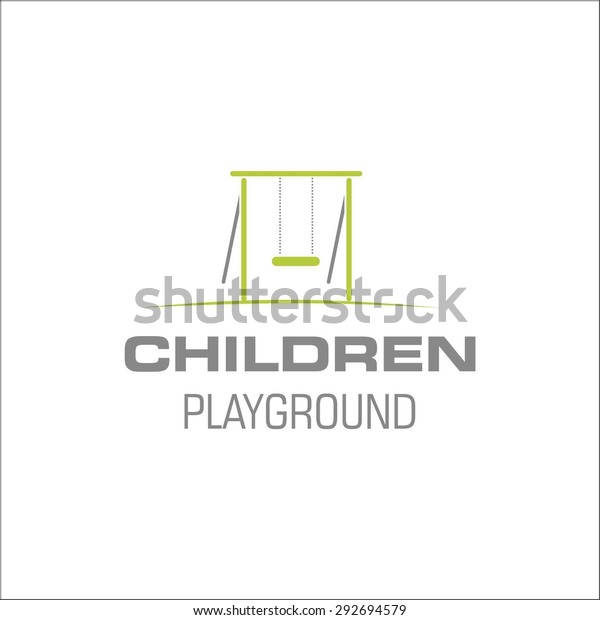 Children Playground Sign Stock Vector (Royalty Free) 292694579 ...