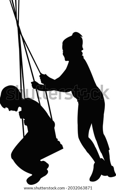 Children Playing Body Silhouette Vector Stock Vector (Royalty Free ...
