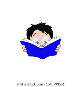 Children Reading Book Design Template Reading Stock Vector (Royalty ...