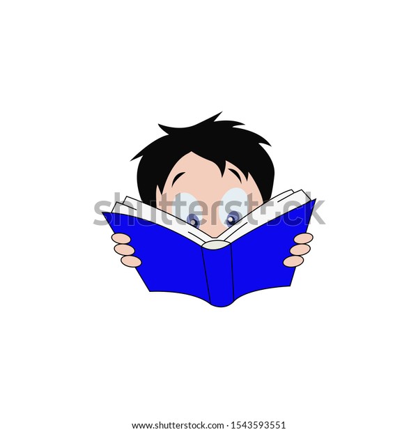 Children Reading Book Design Template Reading Stock Vector (Royalty ...