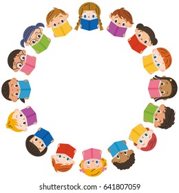 1,388 Children reading circle Stock Illustrations, Images & Vectors ...