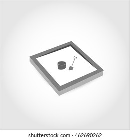Children Sandpit Icon Stock Vector (Royalty Free) 462690262 | Shutterstock