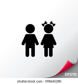 Children Simple Icon Stock Vector (Royalty Free) 639592621
