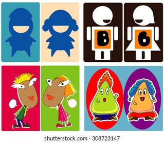 Children Symbol Vector Stock Vector (Royalty Free) 308723147 | Shutterstock