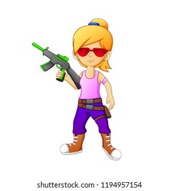 Children Use Weapons Cartoon Stock Vector (Royalty Free) 1194957154 ...