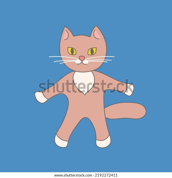 Ilustración vectorial infantil. Saltar o volar: vector de stock (libre ...