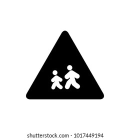 Children Vector Road Sign Icon Stock Vector (Royalty Free) 1017449194 ...