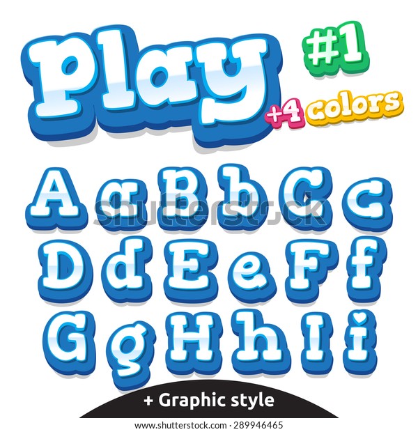 Letras de videojuegos para niños. Alfabeto: vector de stock (libre de ...