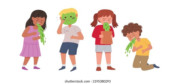 Children Vomiting Vector Stock Illustration Stock Vector (Royalty Free ...