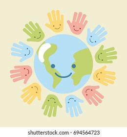 Children World Hands Stock Vector (Royalty Free) 694564723 | Shutterstock