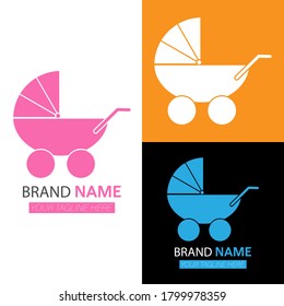 Childrens Logo Pram Vector Illustration Logo Stock Vector (Royalty Free ...