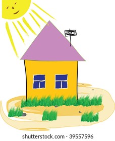 Childrens Small House Stock Vector (Royalty Free) 39557596 | Shutterstock