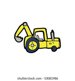 Childs Drawing Digger Stock Vector (Royalty Free) 53081986 | Shutterstock