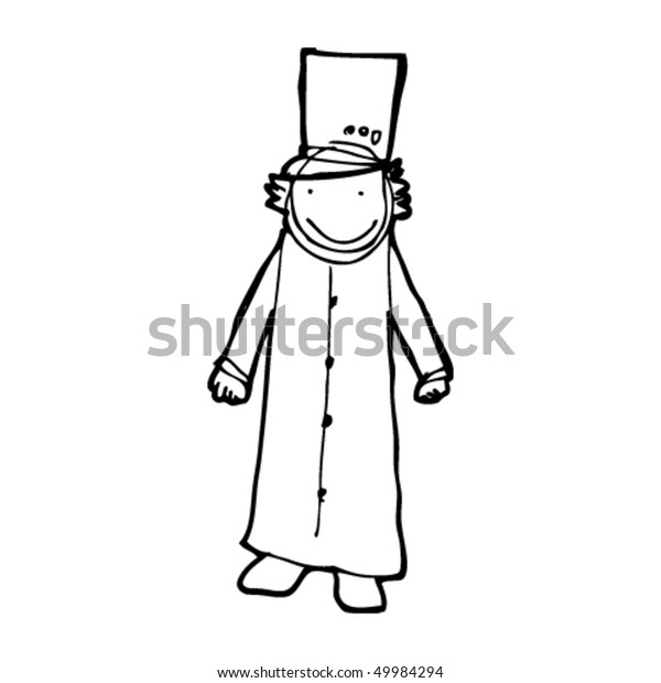 Childs Drawing Doorman Stock Vector (Royalty Free) 49984294 | Shutterstock