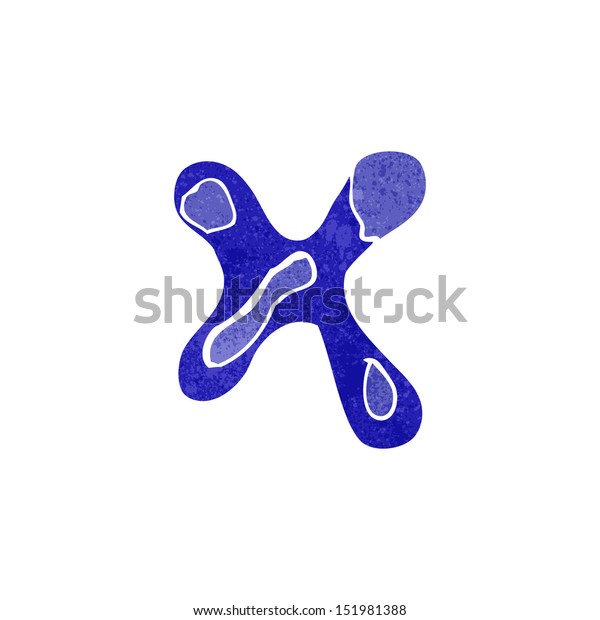 Childs Drawing Letter X Stock Vector (Royalty Free) 151981388 ...