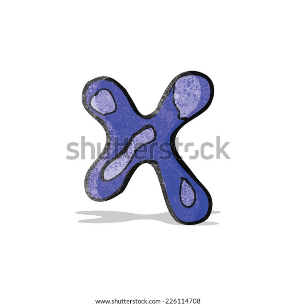 Childs Drawing Letter X Stock Vector (Royalty Free) 226114708 ...