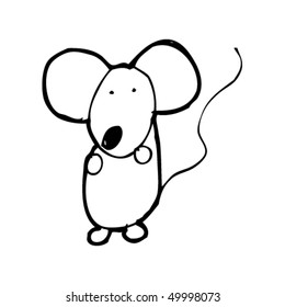 Childs Drawing Mouse Stock Vector (Royalty Free) 49998073 | Shutterstock